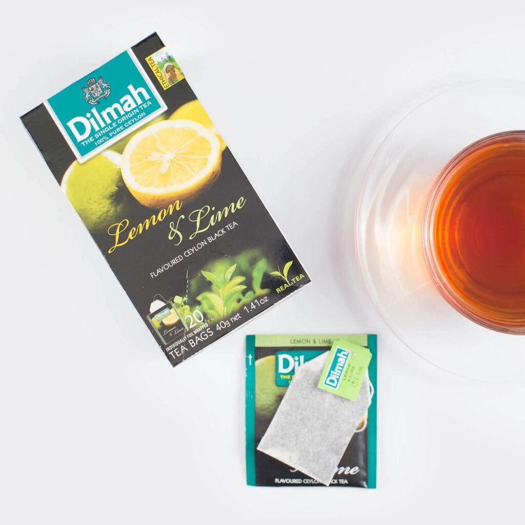 Dilmah Lemon And Lime Flavoured Tea | Ceylon Tea Brew