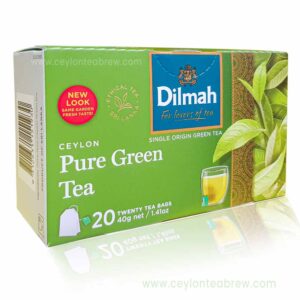 Dilmah Ceylon Pure Natural Green Tea Bags | Ceylon Tea Brew