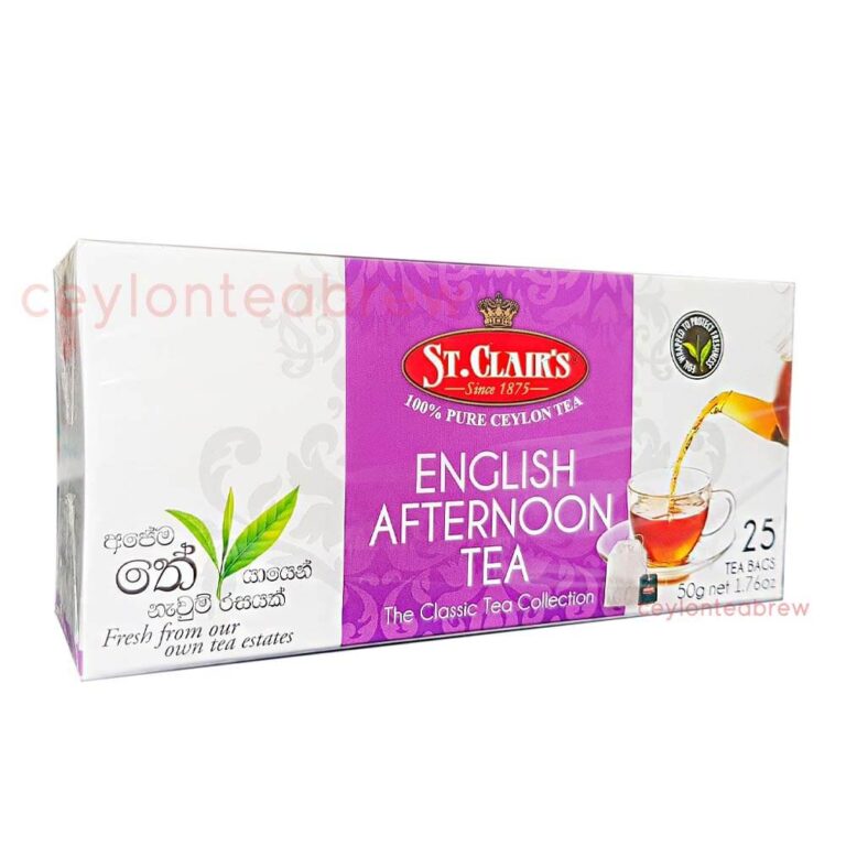 St. Clair's Ceylon English Afternoon Tea Black Tea Bags | Ceylon Tea Brew
