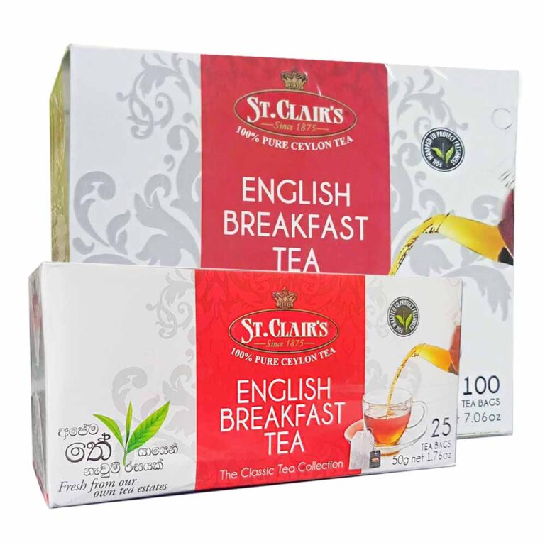 St. Clair's Ceylon English Breakfast Tea Bags | Ceylon Tea Brew