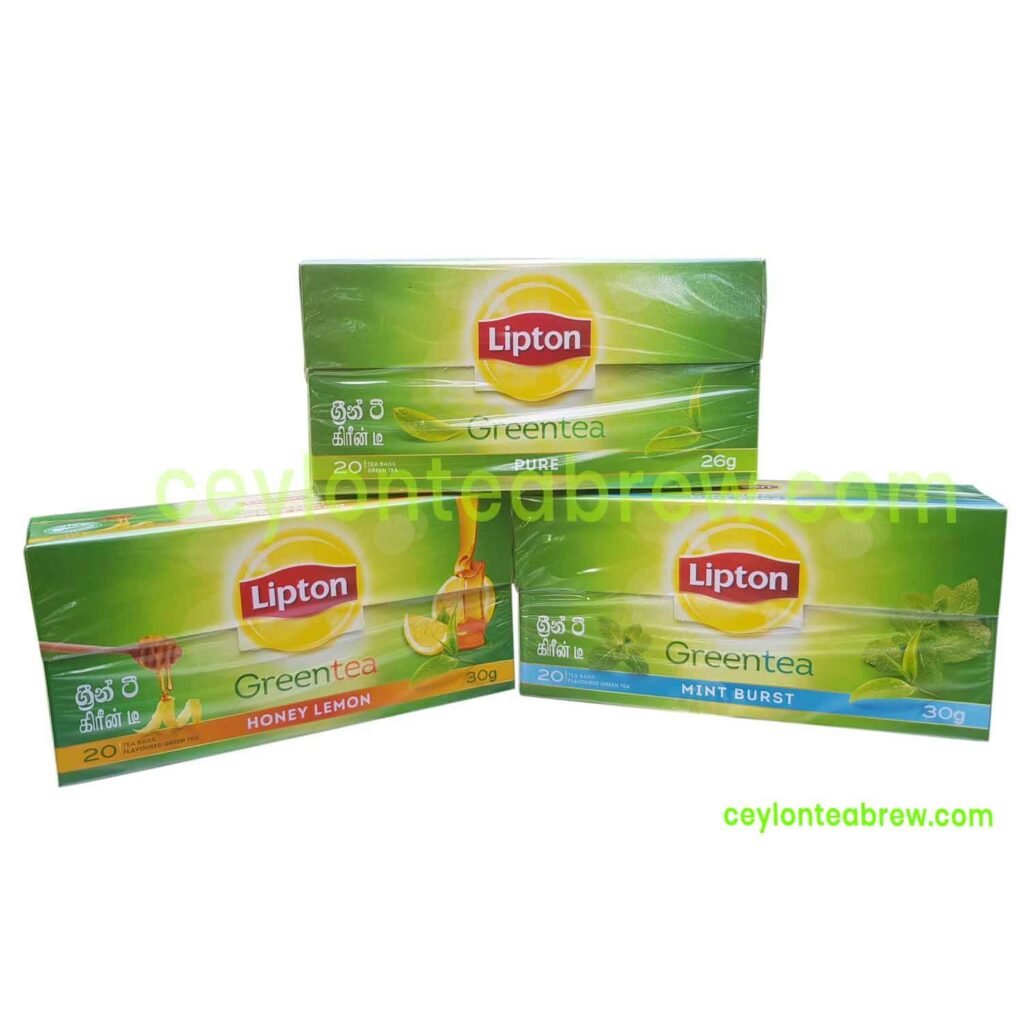 Ceylon Lipton Pure Green Tea 20 Bags | Ceylon Tea Brew