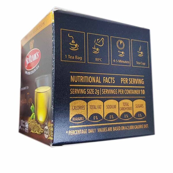 St. Clair's Pure Ceylon Golden Tips White Tea | Ceylon Tea Brew