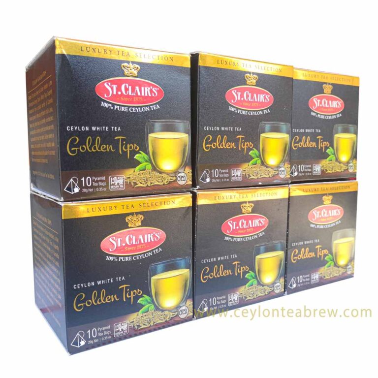 St. Clair's Pure Ceylon Golden Tips White Tea | Ceylon Tea Brew