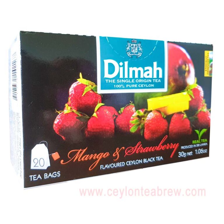 Dilmah Mango And Strawberry Flavoured Tea Bags | Ceylon Tea Brew