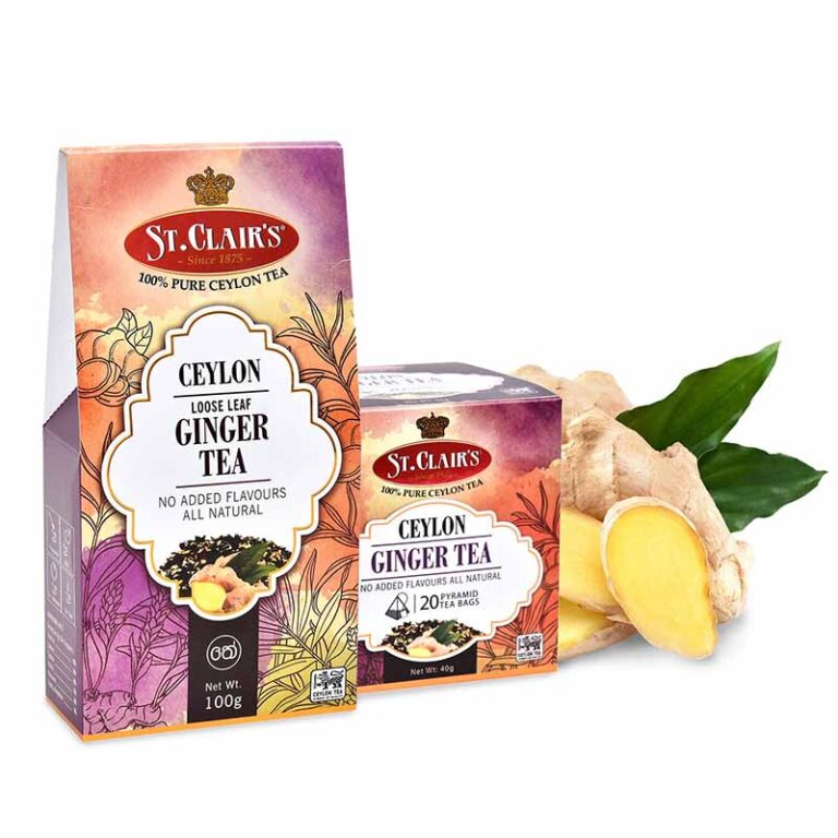 St.Clair's Ceylon Black Tea With Natural Ginger | Ceylon Tea Brew