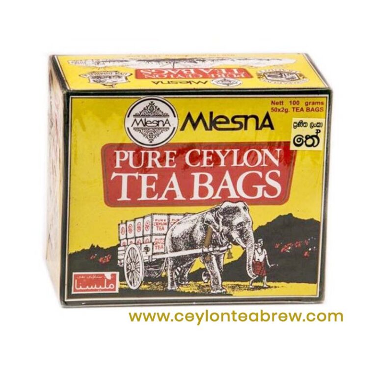 Mlesna Pure Ceylon Black Tea Bags Rich In Antioxidant | Ceylon Tea Brew