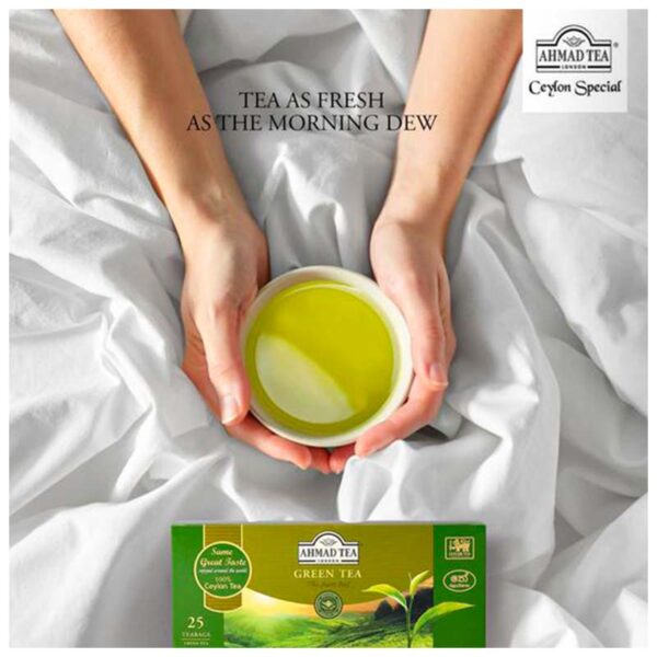 Ahmed Tea London Pure Green Tea Bags | Ceylon Tea Brew
