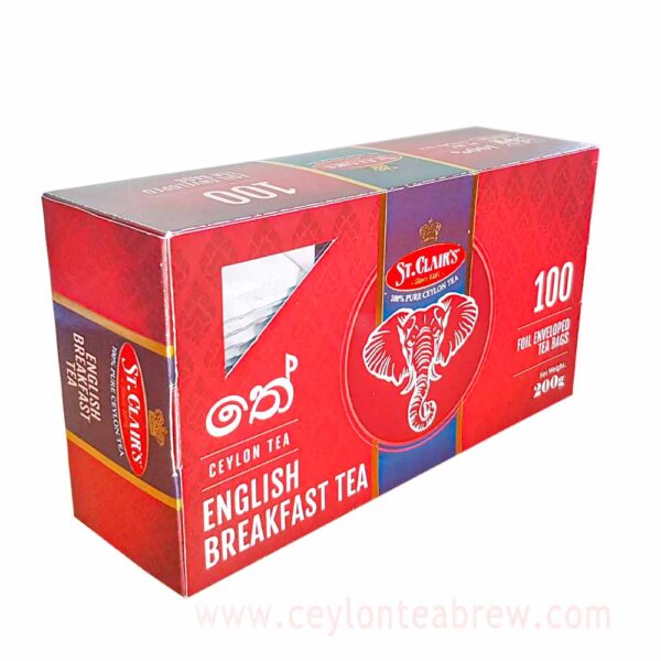 St.Clair's Ceylon English Breakfast Black Tea Enveloped Bags | Ceylon ...