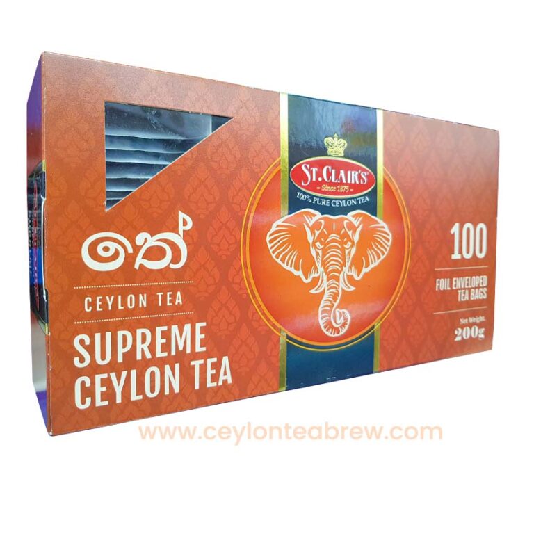 St.Clair's Supreme Ceylon Tea Enveloped Bags | Ceylon Tea Brew