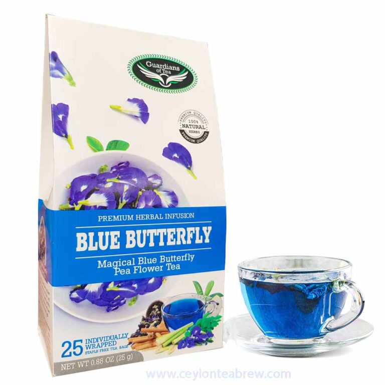 Blue Butterfly Pea Flower Tea Clitoria Ternatea | Ceylon Tea Brew