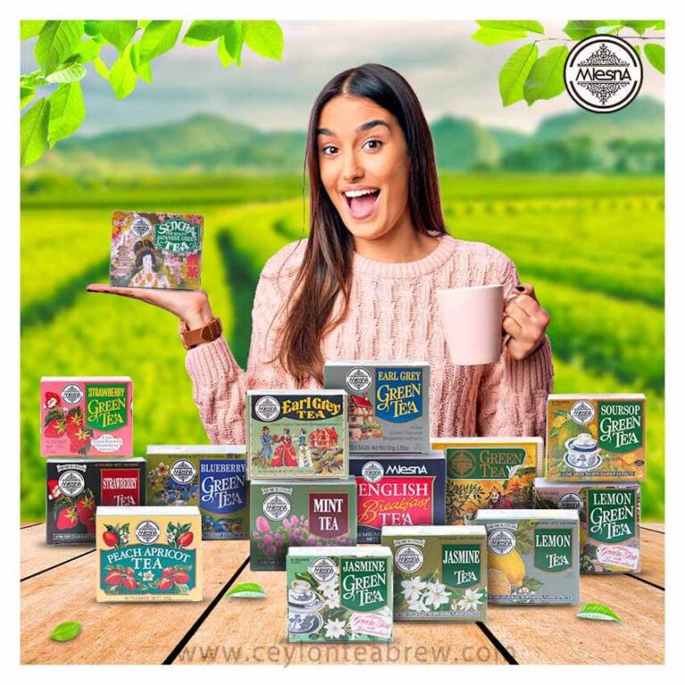 Mlesna Ceylon Sencha Japanese Green Tea Bags | Ceylon Tea Brew