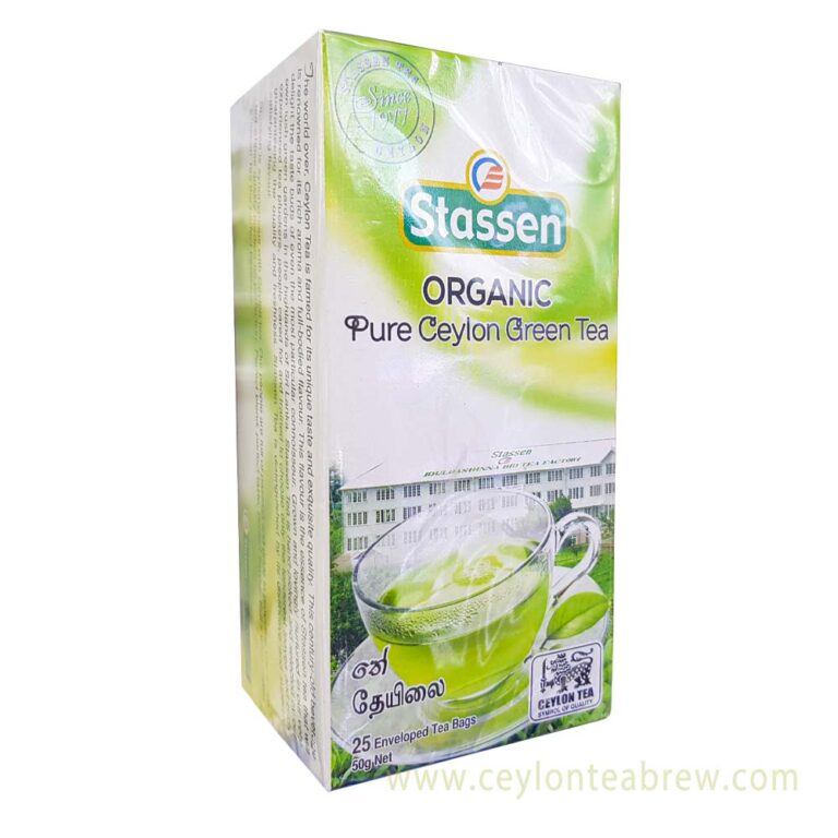 Stassen Ceylon Organic Pure Black Tea Bags | Ceylon Tea Brew