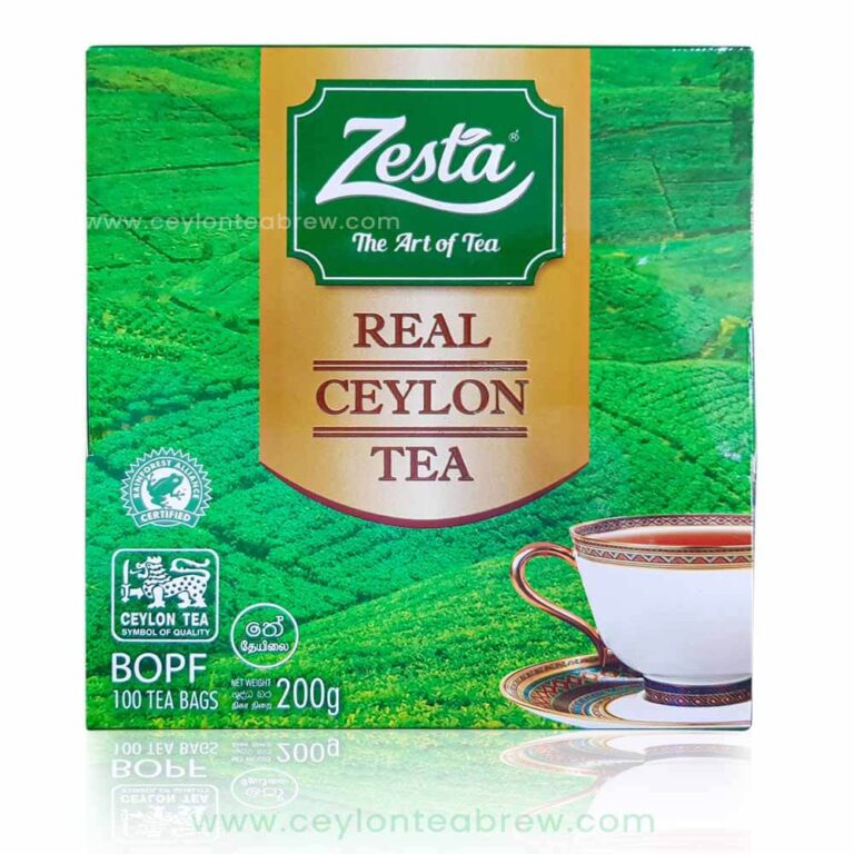 Zesta Ceylon Pure Green Tea Bags | Ceylon Tea Brew