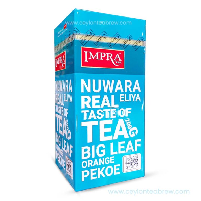 Impra Ceylon Nuwara Eliya Big Leaf Orange Pekoe Tea 200g | Ceylon Tea Brew