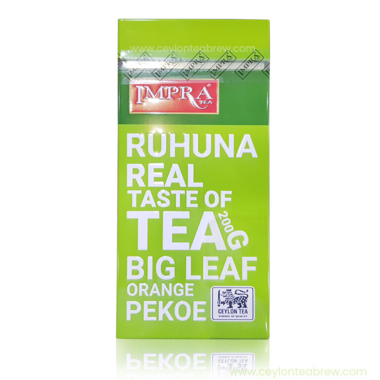 Impra Ceylon Ruhuna Big Leaf Orange Pekoe Tea 200g | Ceylon Tea Brew